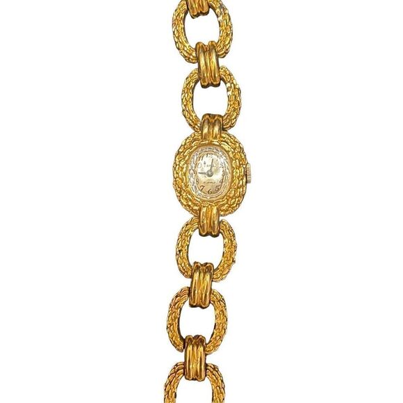 Trifari | Accessories | Rare Crown Trifari Wind Watch 7 Jewelsgold Tone ...